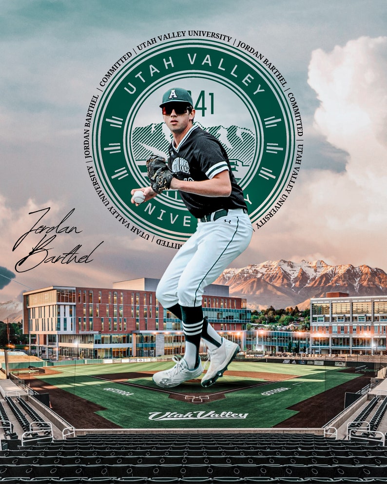 Commitment Graphic, Custom College Graphic, College Commit, College ...