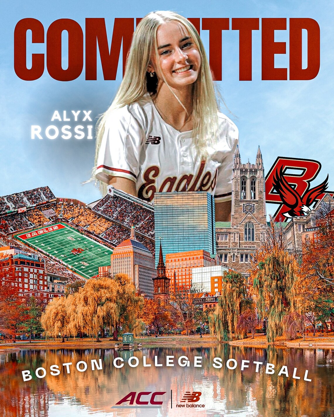 Custom College Sports Commitment Graphic: Social Media Announcement - Etsy