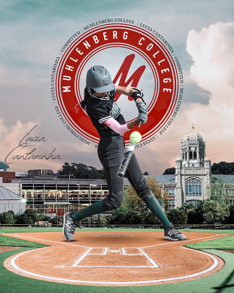 Custom College Sports Commitment Graphic: Social Media Announcement - Etsy