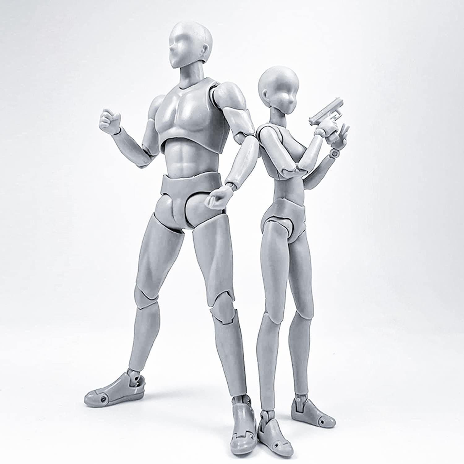 Movable Action Figure Model: Male & Female Mannequin STL (digital ...