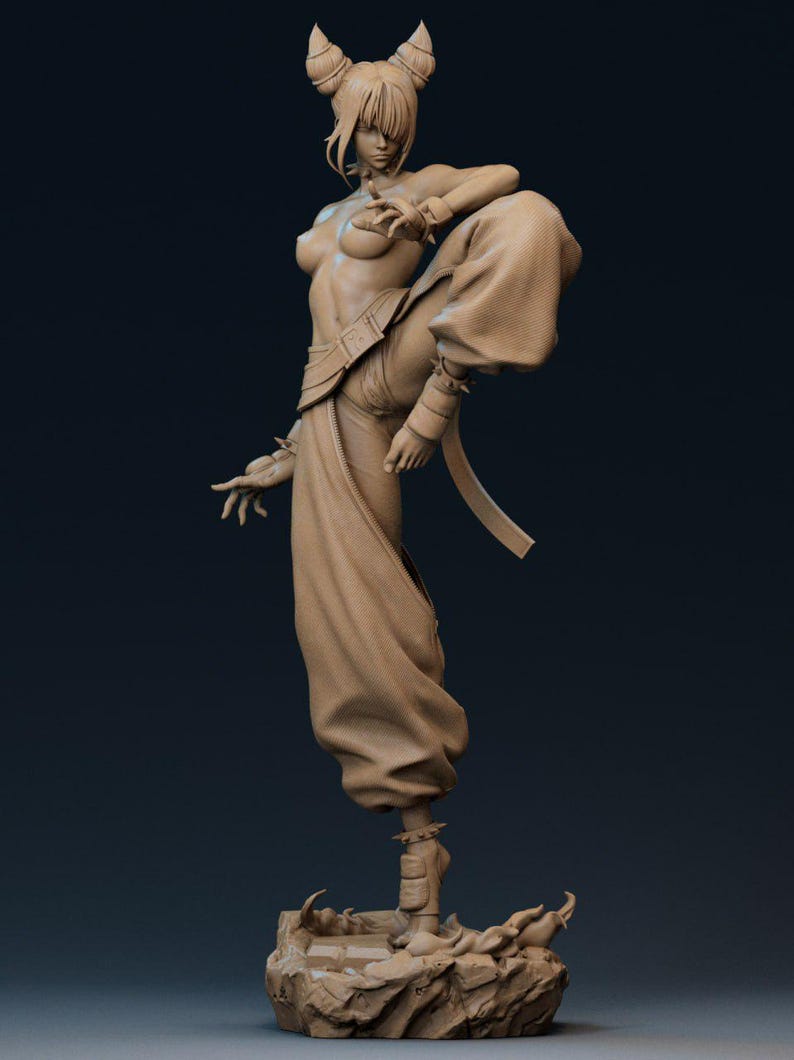Juri - Street Fighter Figurine 3D Print File (STL Digital Download) - Etsy