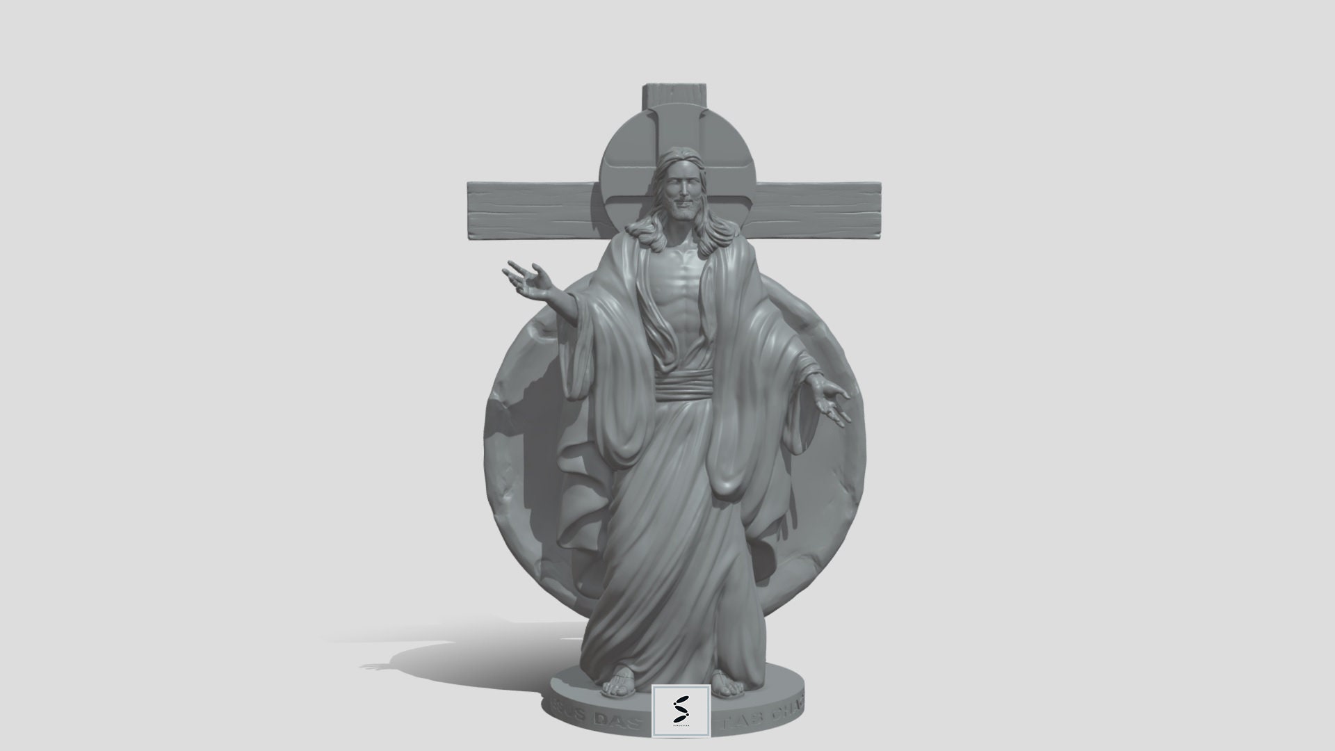 Jesus Christ Stl Jesus Christ 3d Model Print File Jesus Christ Figure