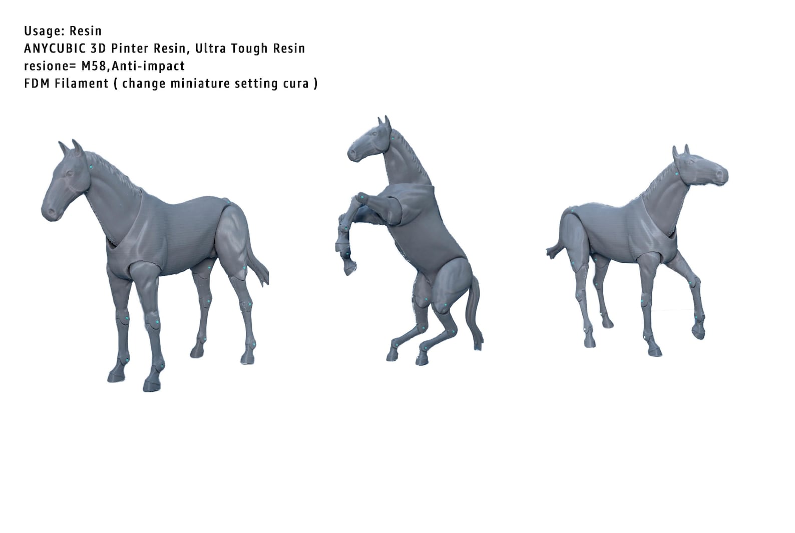 Poseable Horse Action Figure STL File for 3D Printing (digital Download ...