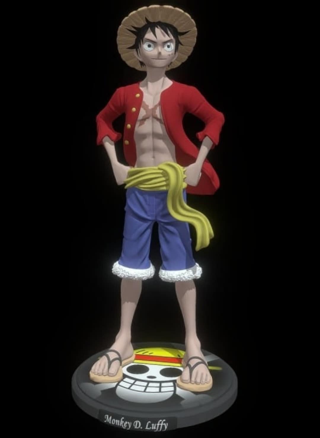 Luffy-one-piece-3dprint Stl 3D Print Luffy-one-piece-3d Design - Etsy