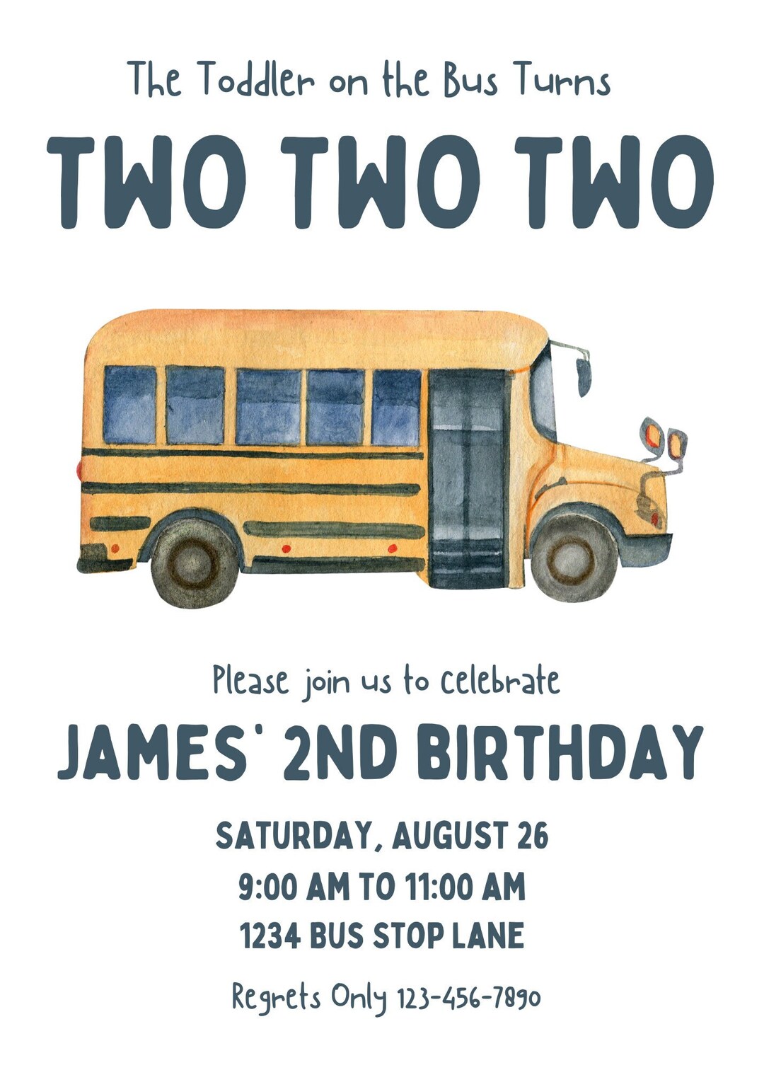 School Bus Birthday Party - Etsy
