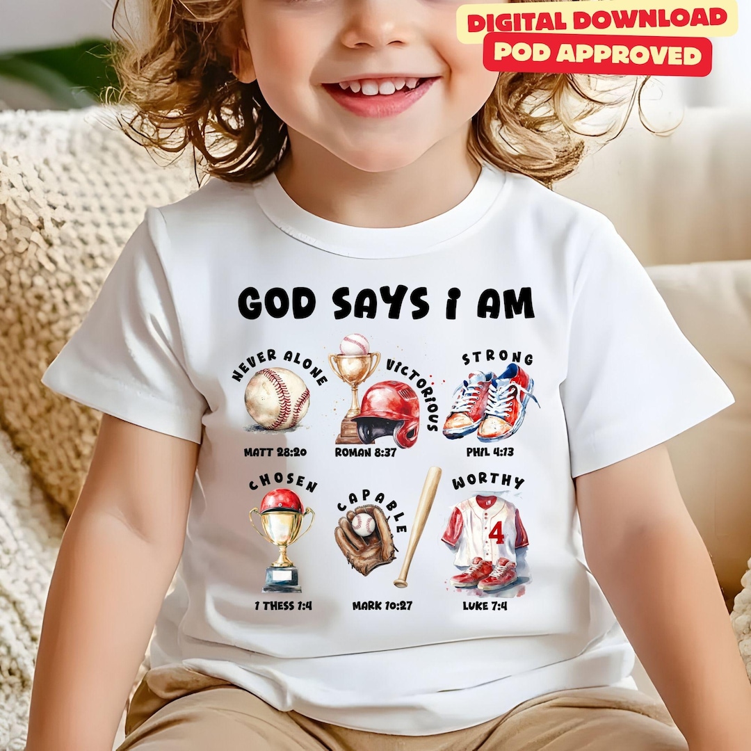 God Says I Am Boy, Baseball Png Gameday Vibes Player Baseball Graphics ...