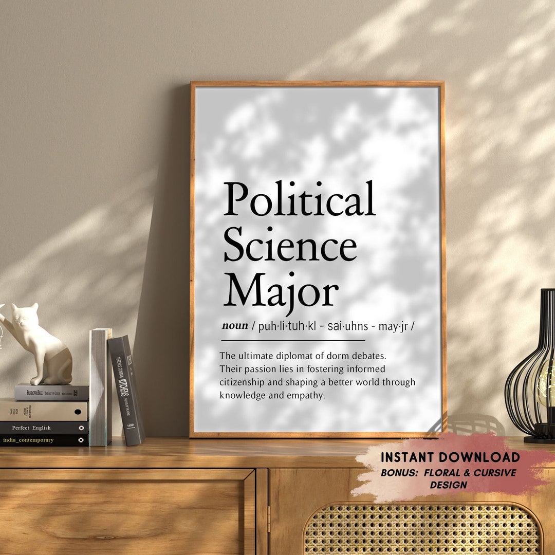Political Science Major Definition Print Political Science Gift Funny ...