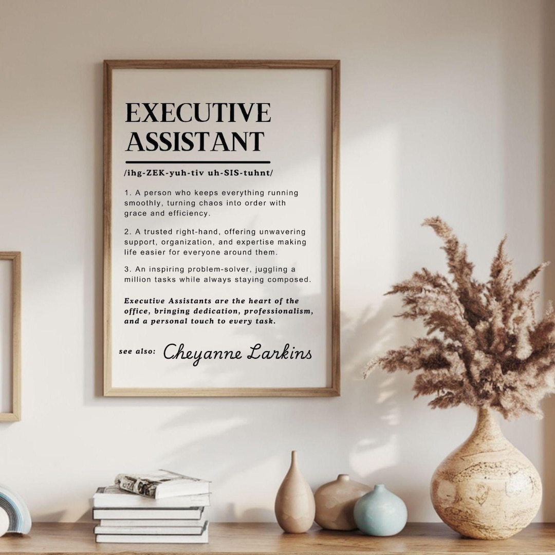 Executive Assistant Definition Print Chaos Coordinator Gifts ...