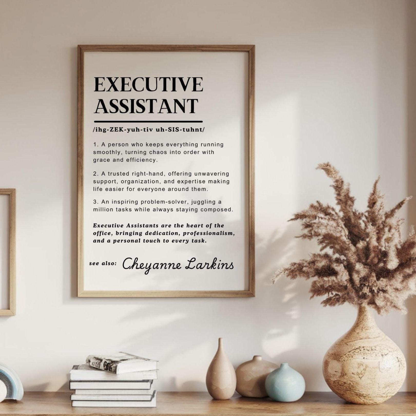 Executive Assistant Definition Print Chaos Coordinator Gifts ...