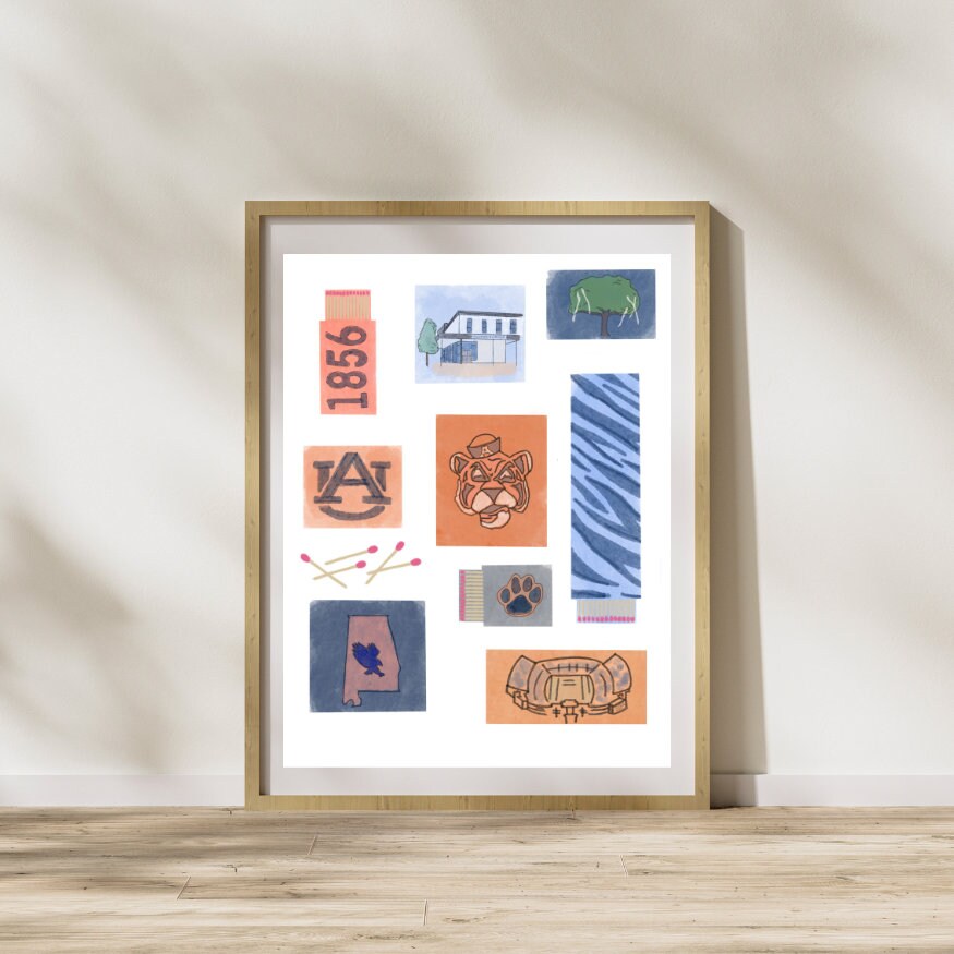 Auburn Matchbox Print Watercolor Print Digital Download Print Unique ...