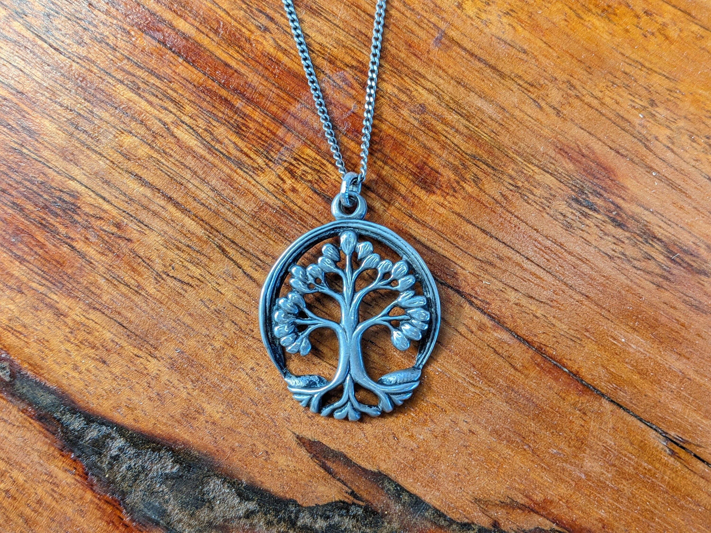 Rustic Magical Silver Tree of Life Necklace Gorgeous Gift for Mom Aunt ...