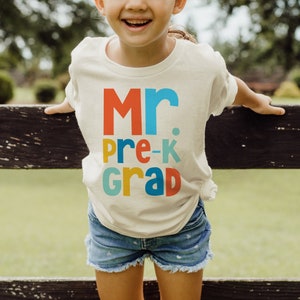 Mr. Pre-k Grad Shirt, Pre-k Graduation Tshirt Last Day of Preschool ...
