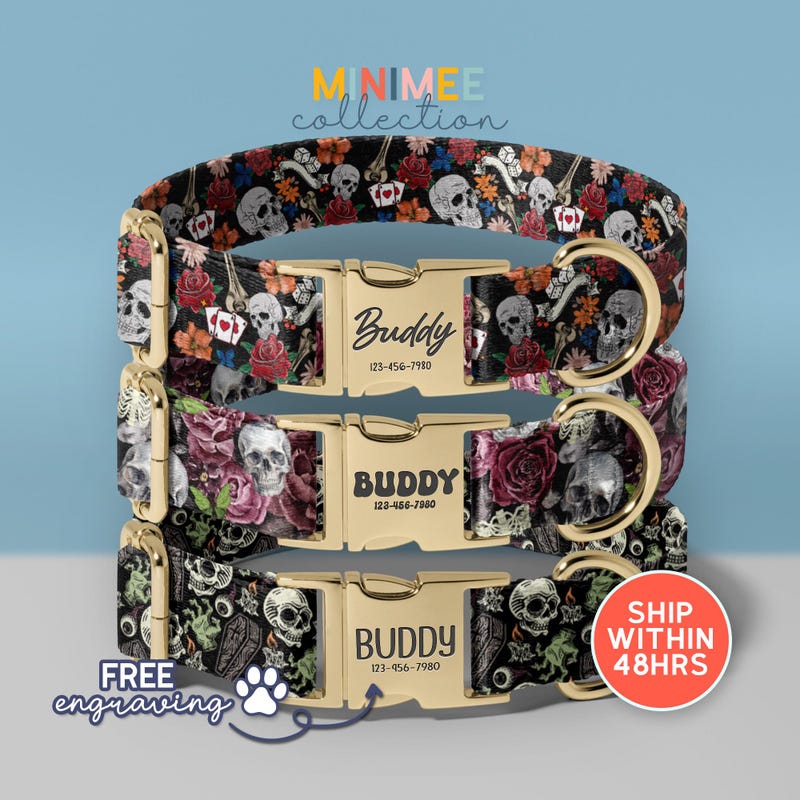 Goth Custom Dog Collars - Etsy