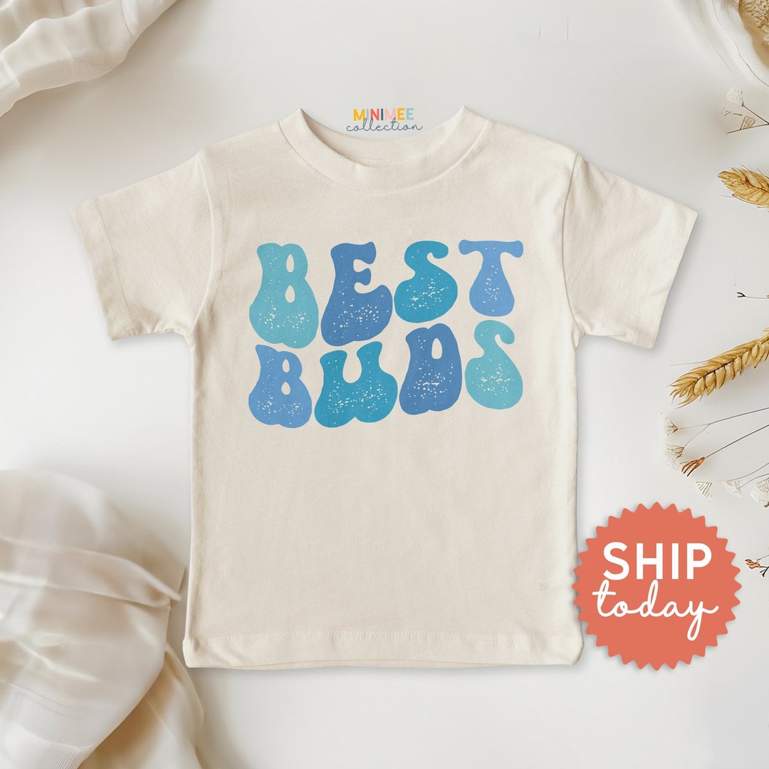 Best Buds Shirt, Blessed With Two Clothes, Twin Announcement Toddler ...