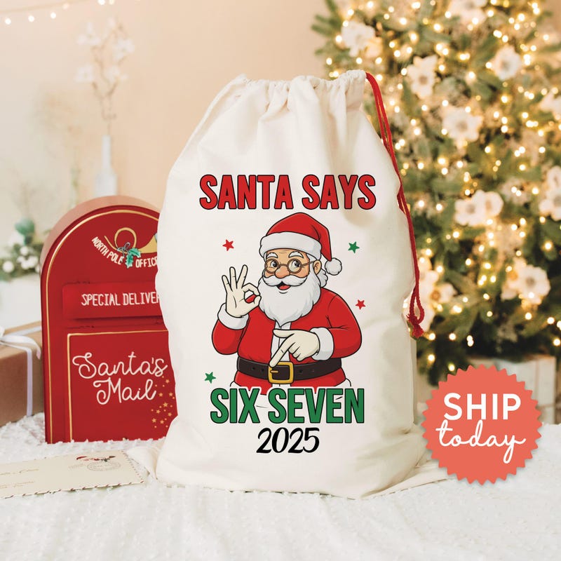 Santa Sacks Six Seven - Etsy