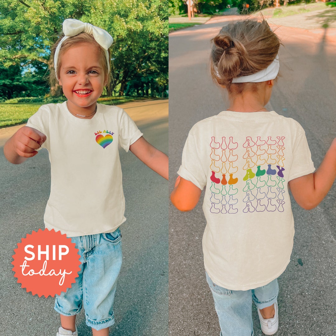 Lil Ally Toddler Shirt, Pride Month Kids Shirt, Equality Shirts, Front ...