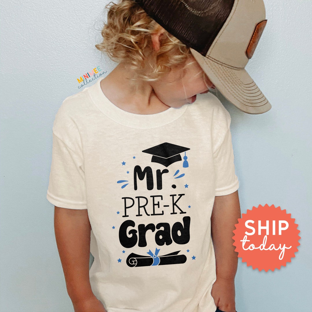 Mr Pre-k Grad Toddler T-shirt, Kindergarten Graduation Gift - Etsy