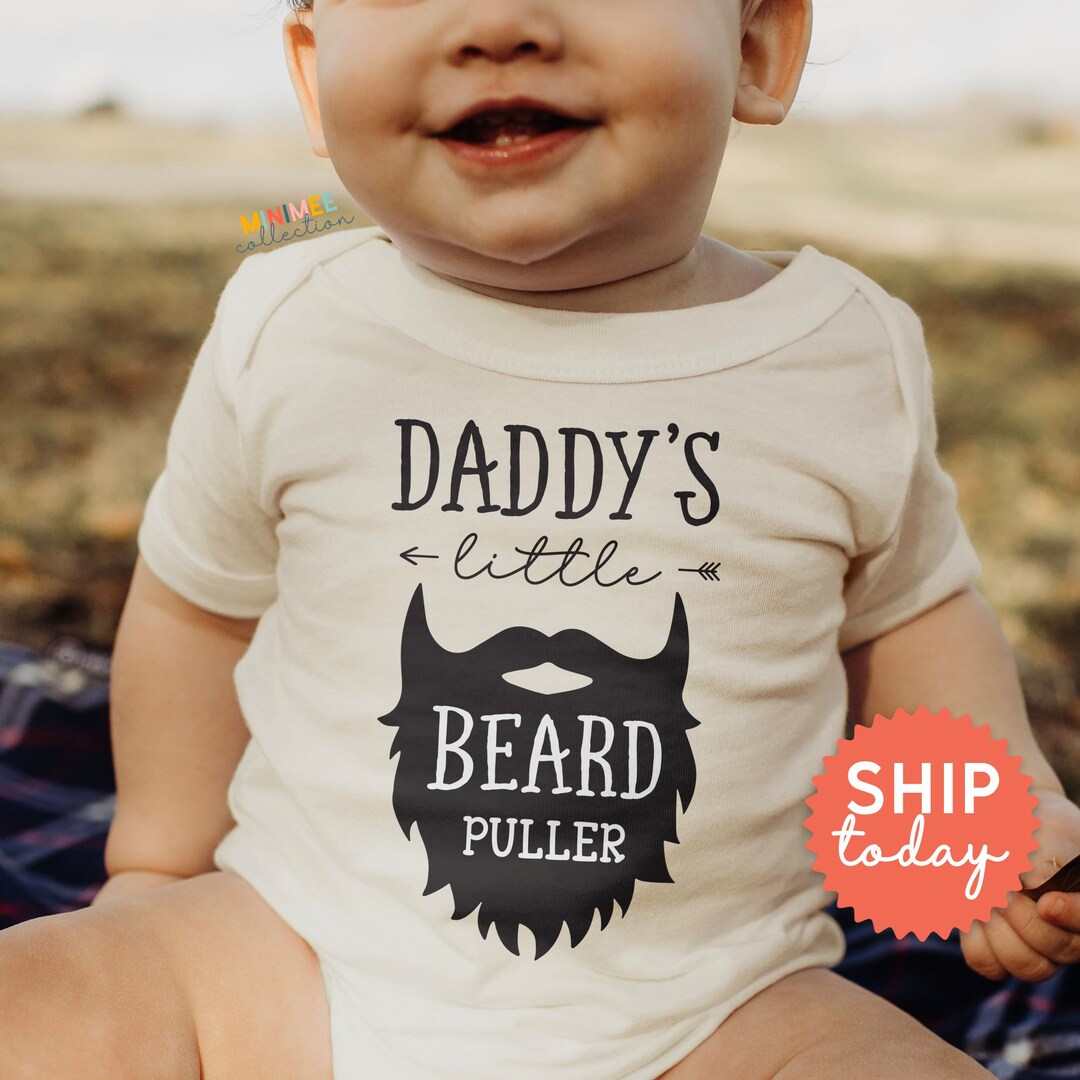 Daddy's Little Beard Puller Onesies® Brand, Baby Announcement Bodysuit ...