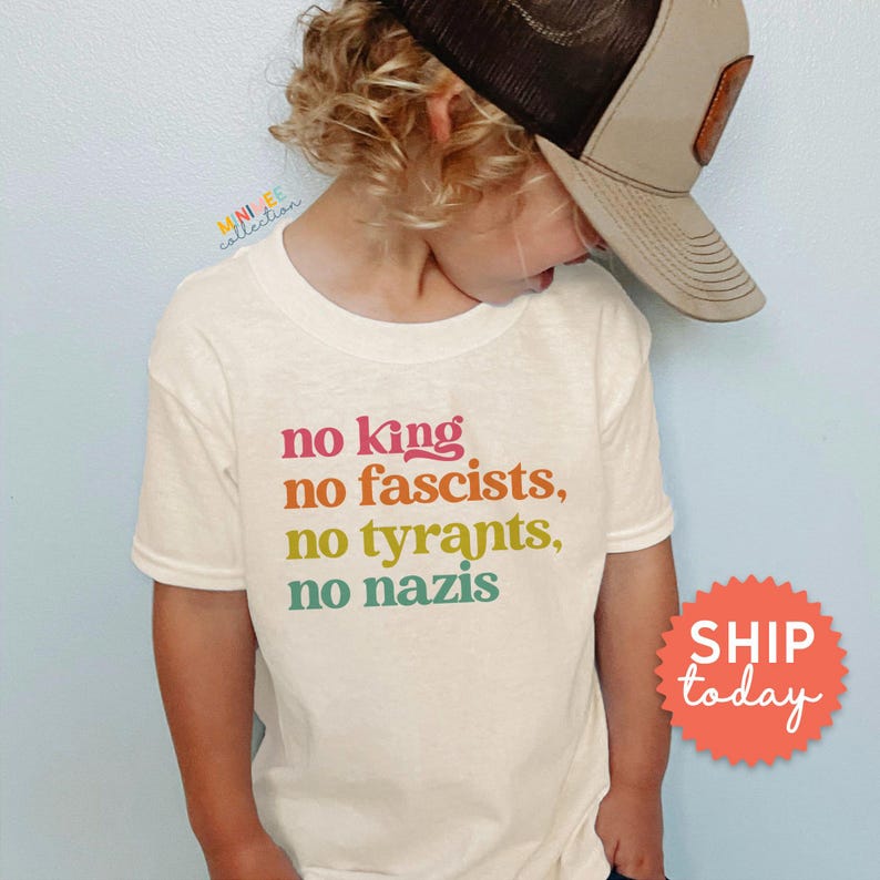 No Kings in America Kid Shirt, Patriotic Freedom Kid Clothes, Pro ...