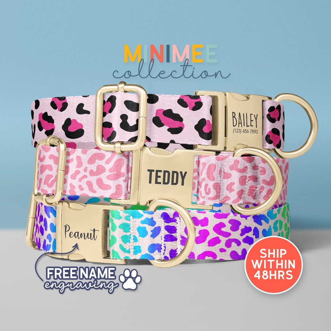 Personalized Paint Splatter Dog Collar, Collars for Small Medium Large ...