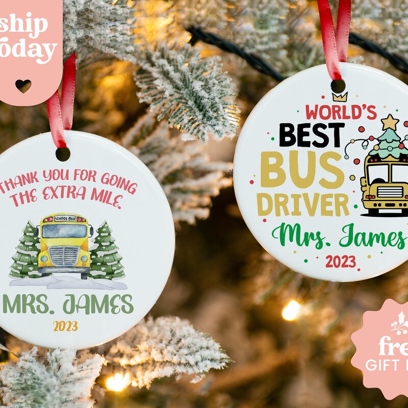 Christmas School Bus - Etsy