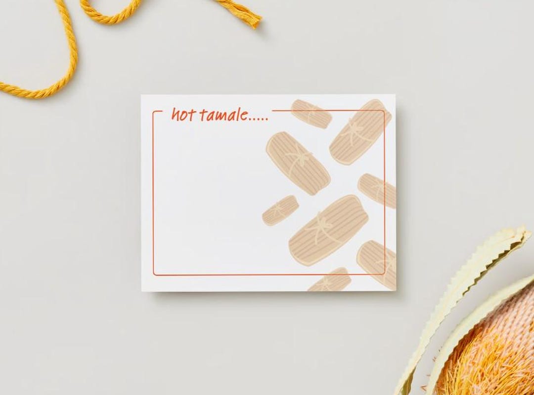 Paper Stationery | Hot Tamale Notepad - Etsy