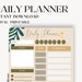 ABSTRACT DAILY PLANNER, Instant Download, Easy to Use, Printable ...