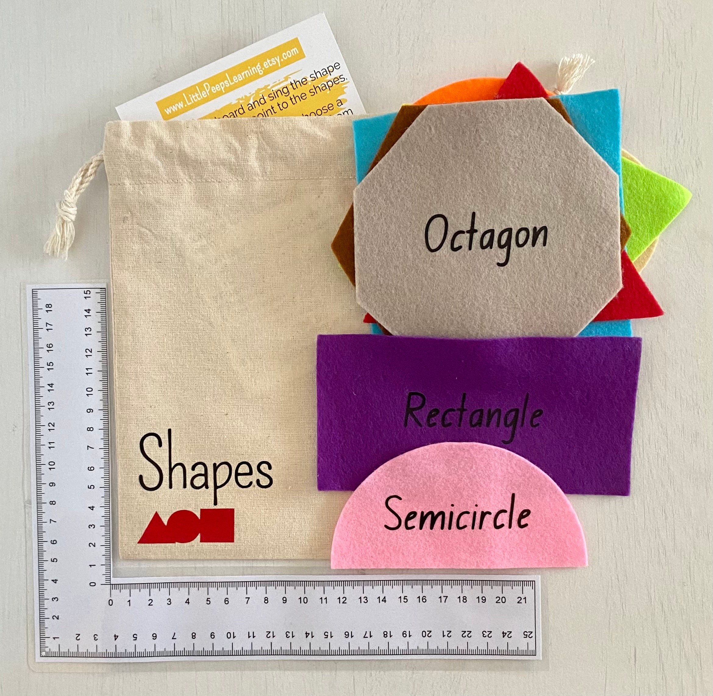Shapes Felt Board Learning Activity for Children and Educators Group ...