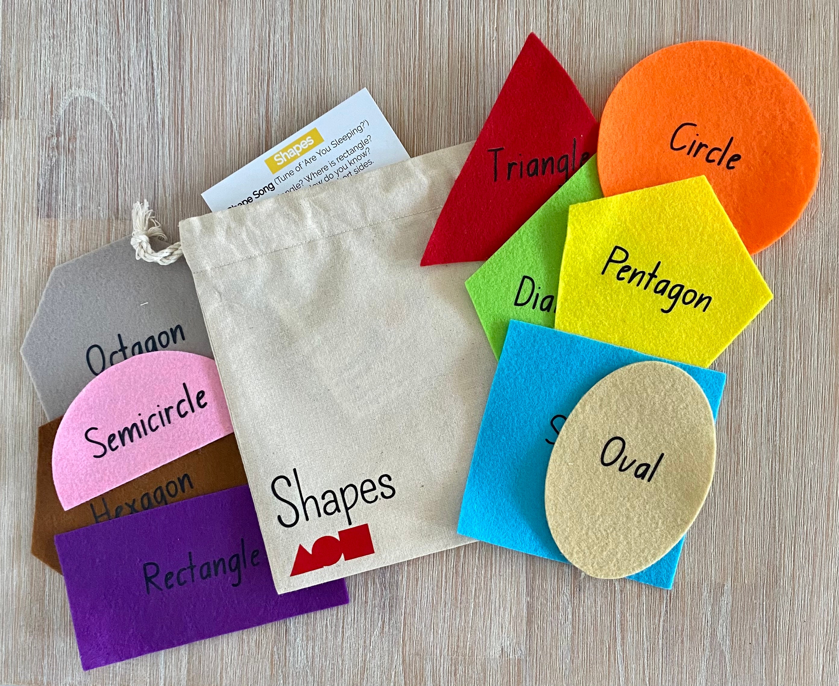 Shapes Felt Board Learning Activity for Children and Educators Group ...