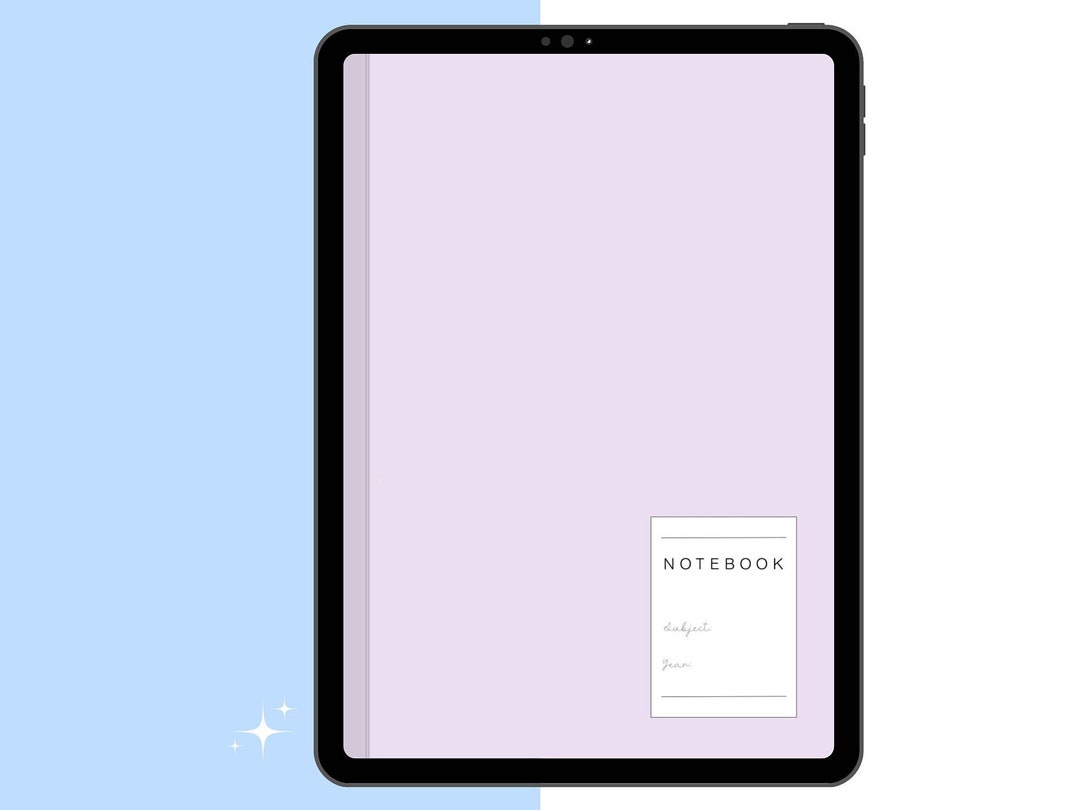 Goodnotes Cute Minimal Digital Notebook Purple - Etsy