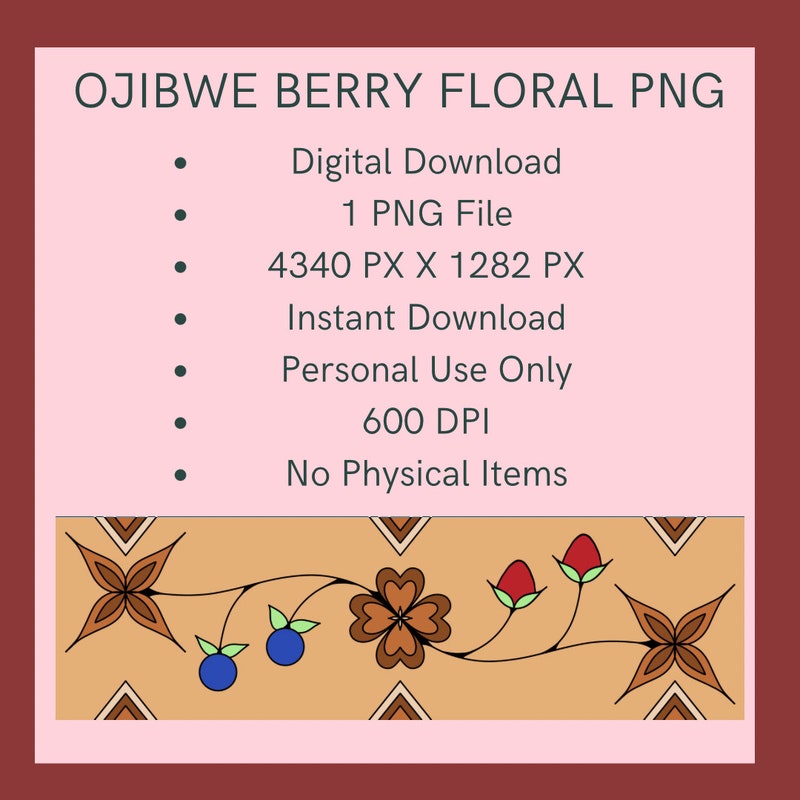 Ojibwe Flower Patterns - Etsy Canada