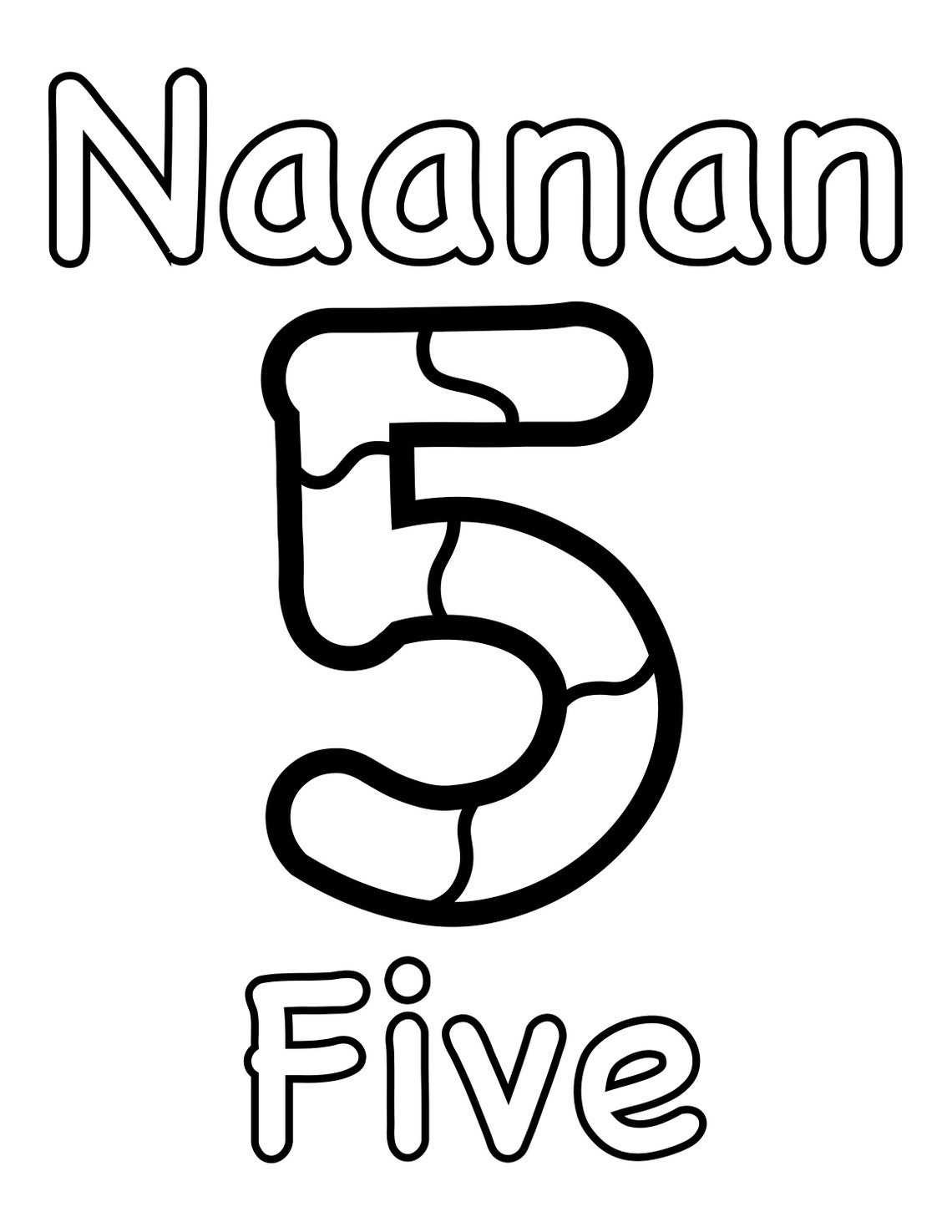 Printable Ojibwe Number Coloring Pages Numbers 1-5 by Mazinibiidesigns ...