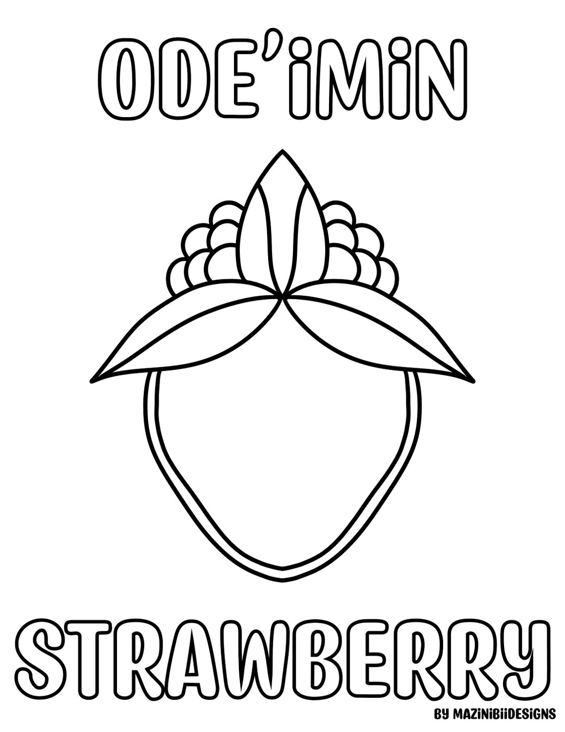 Printable Ojibwe Floral Coloring Pages by Mazinibiidesigns 5 Pages ...