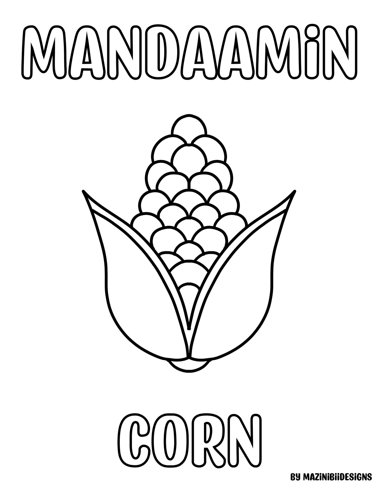Printable Ojibwe Floral Coloring Pages by Mazinibiidesigns 5 Pages ...