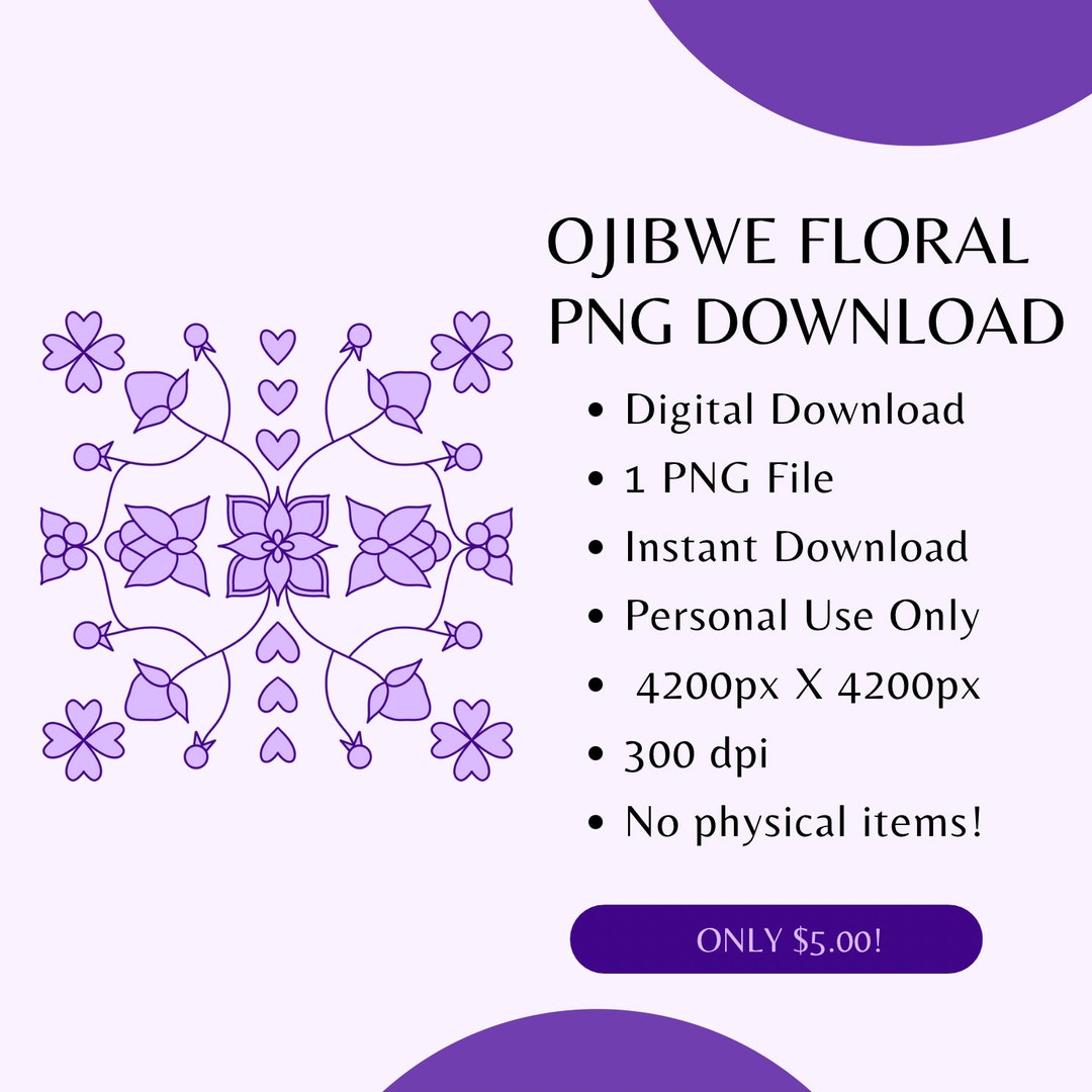 Digital Download PNG Strawberry Ojibwe Design by Mazinibiidesigns 1 PNG ...
