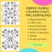 Printable Ojibwe Floral Coloring Pages by Mazinibiidesigns 2 Pages ...