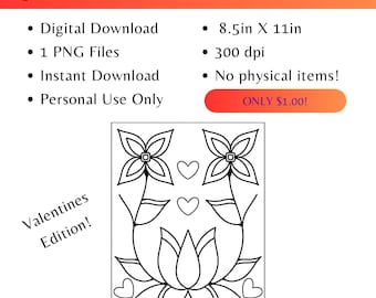 Printable Ojibwe Floral Coloring Pages by Mazinibiidesigns 2 Pages ...