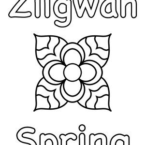 Printable Ojibwe Number Coloring Pages Seasons by Mazinibiidesigns 5 ...