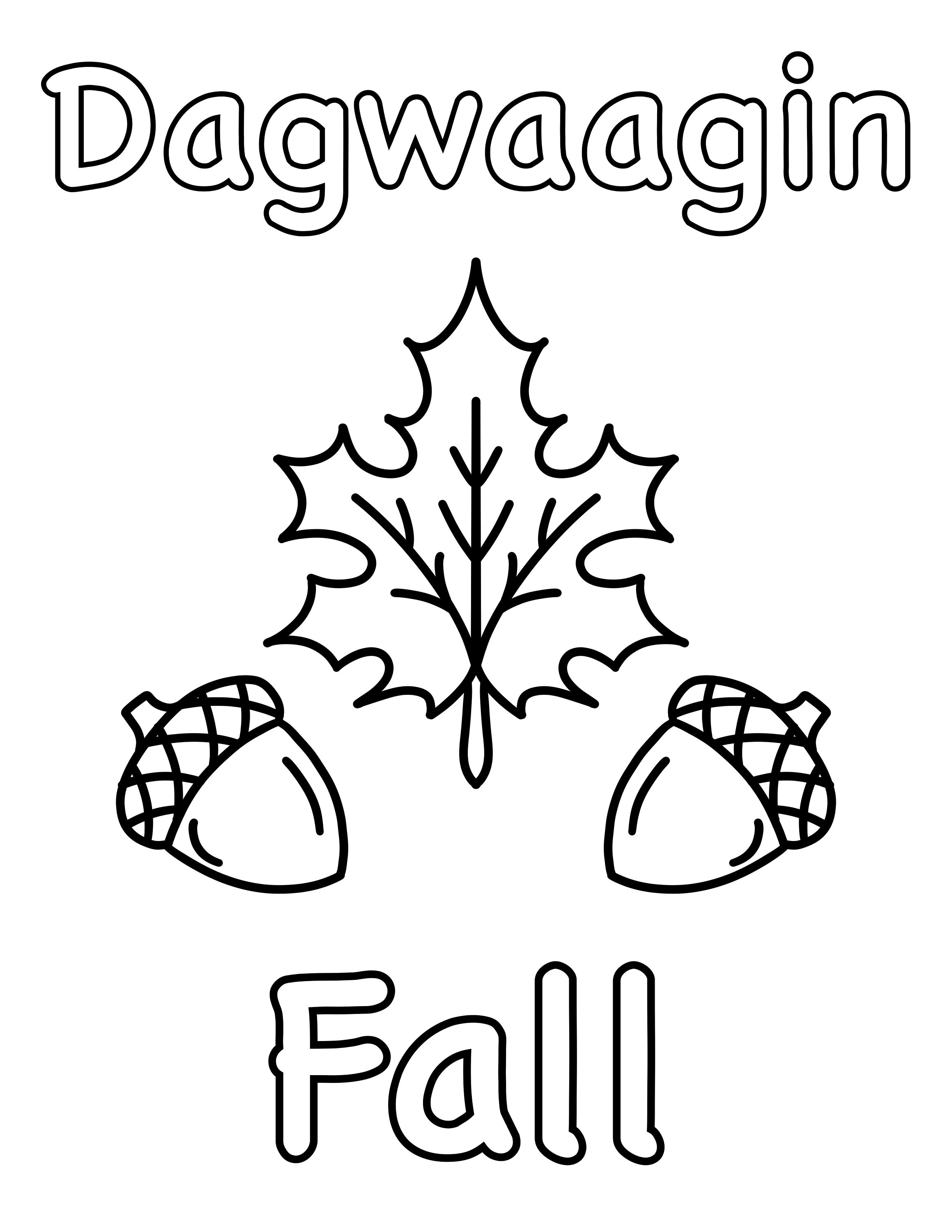 Printable Ojibwe Number Coloring Pages Seasons by Mazinibiidesigns 5 ...