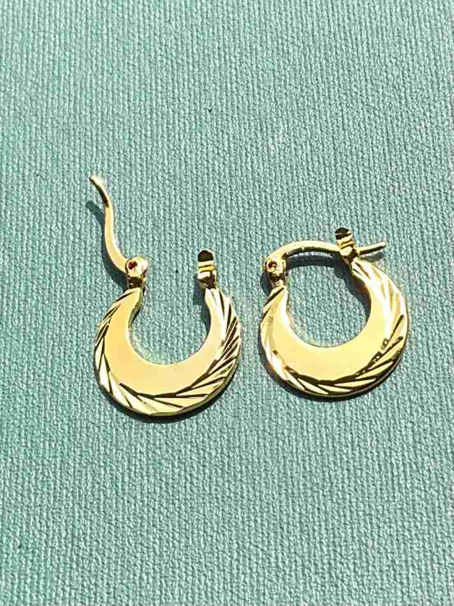 14k Yellow Gold Punjabi Minimalist Hoops Pair,yellow Gold Punjabi ...