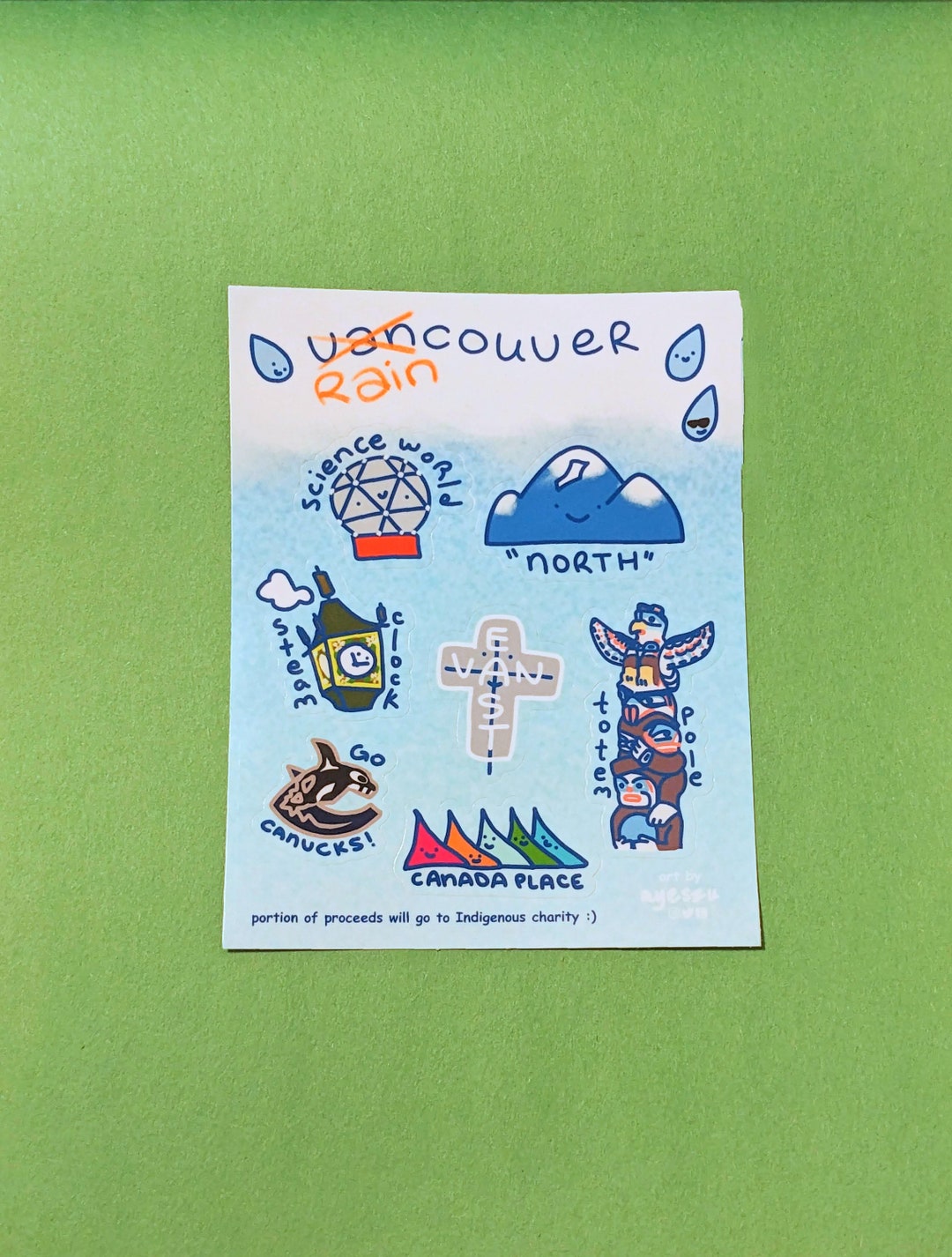 Vancouver Icons Vinyl Stickersheet - Etsy