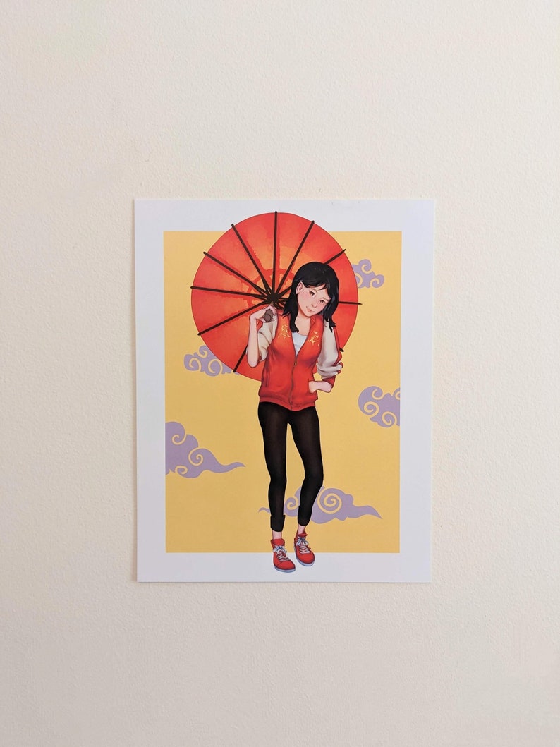 8.5x11 Mulan Print Modern Disney Princess - Etsy Australia