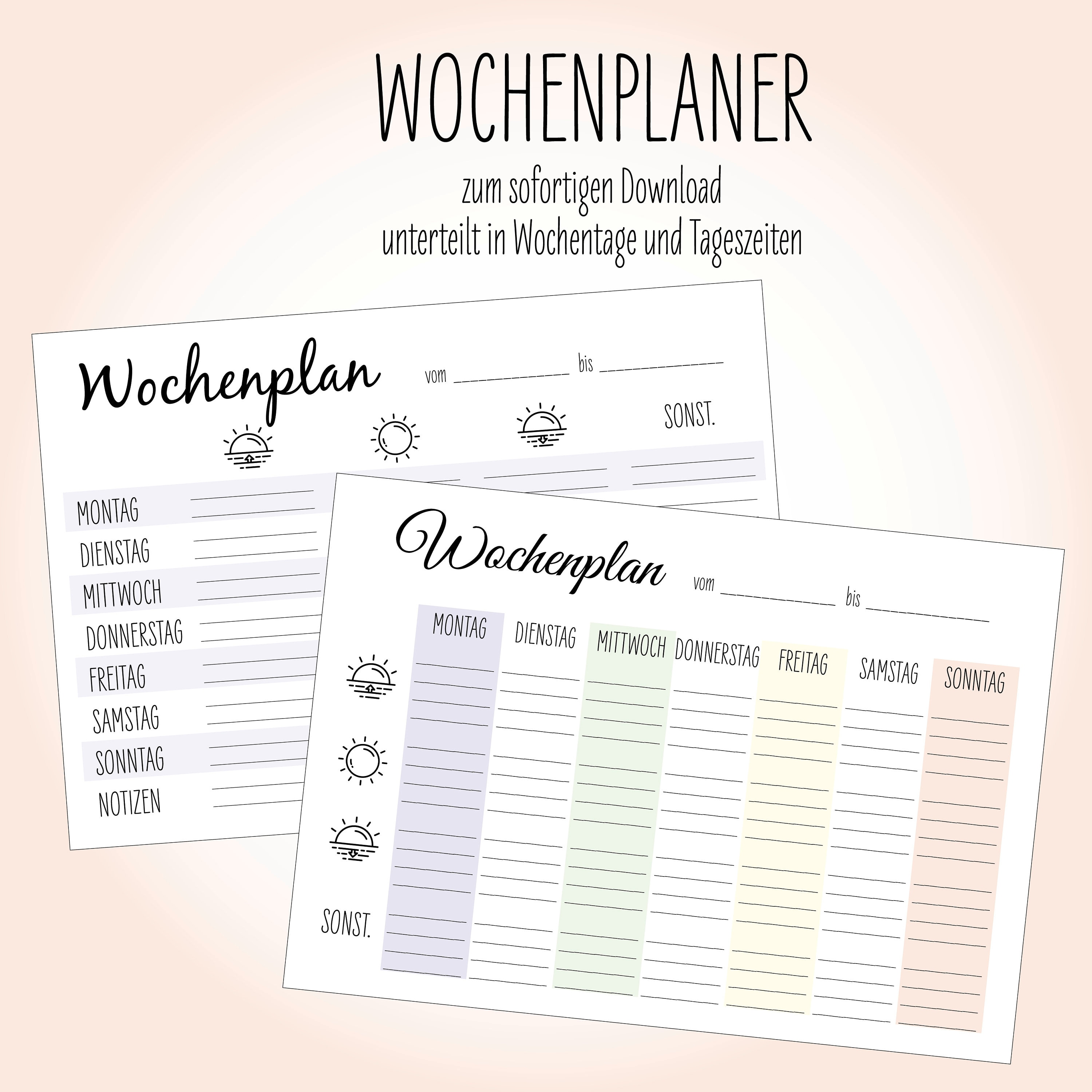 Weekly Plan for Food List, Menu Planner, What Am I Cooking Today, Pdf ...