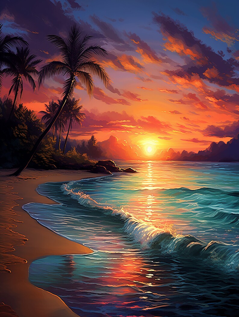 Tropical Beach Tapestry Collection #1 | Art, Beach, Island, Water, Sand ...