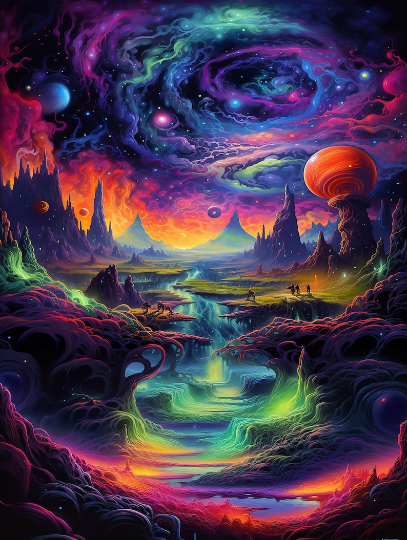 Huge Space Odyssey Tapestry Collection 1 | Art, Cosmos, Trippy, Rainbow ...