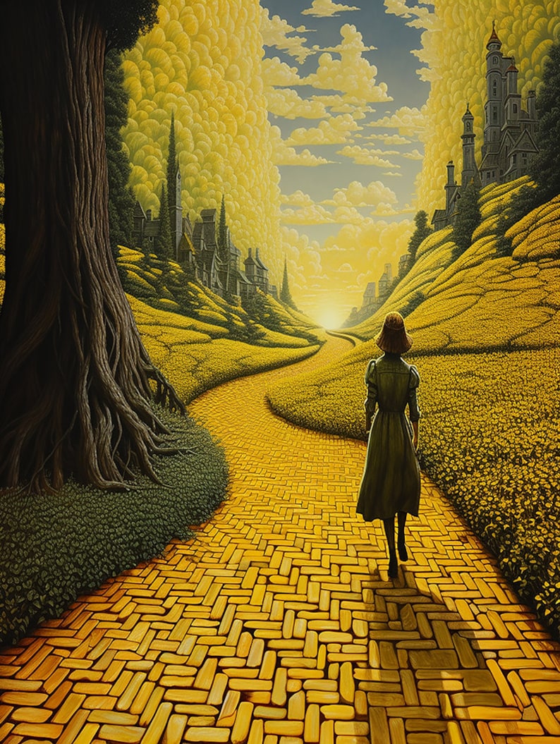 Wizard of Oz Yellow Brick Road Tapestry - Etsy