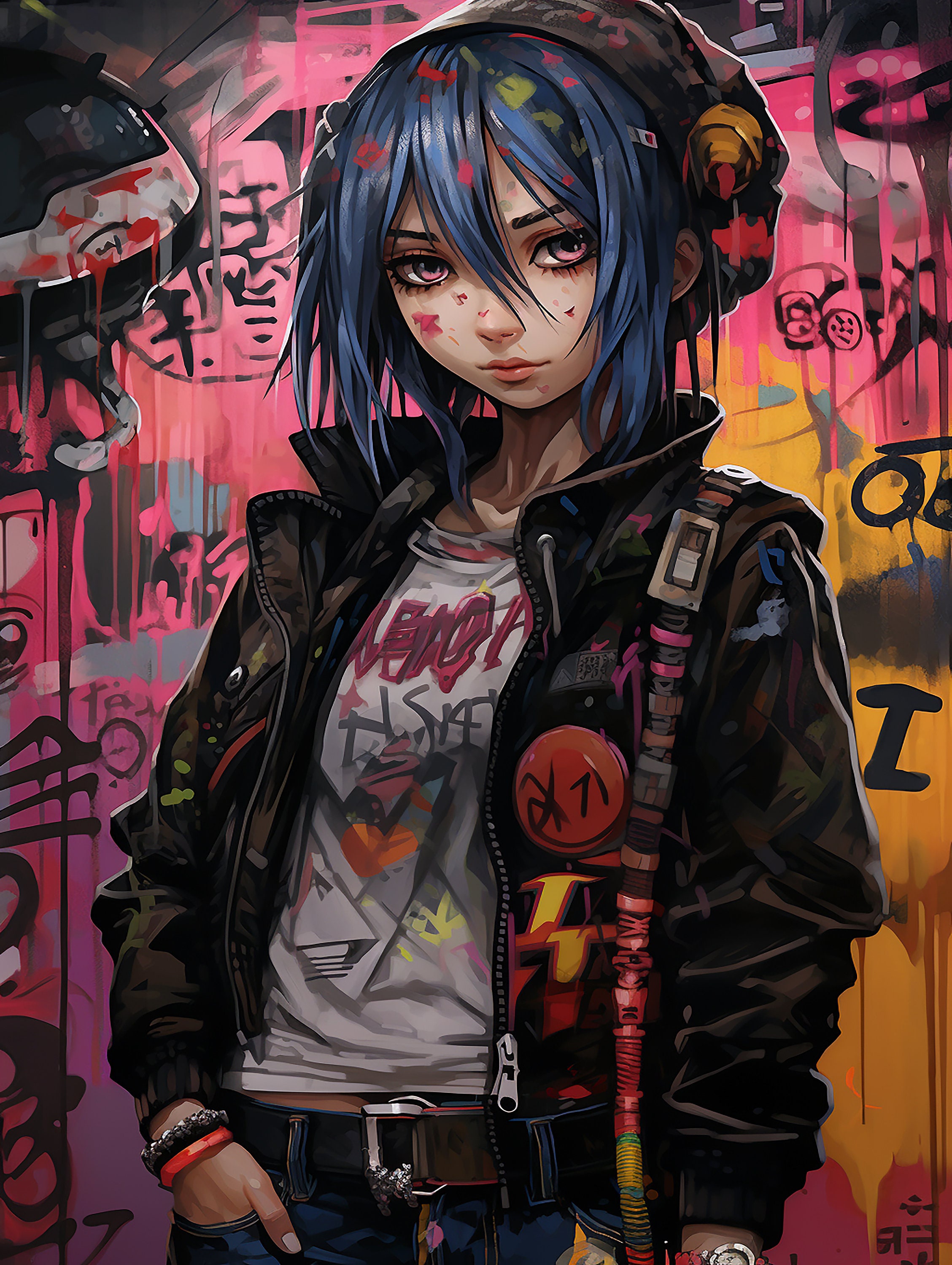 Huge Anime Manga Punk Tapestry Collection 1 | Art, Anime, Manga, Punk ...