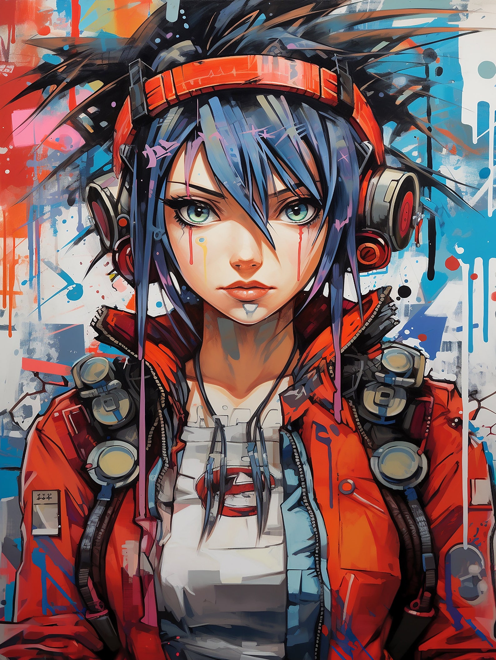 Huge Anime Manga Punk Tapestry Collection 1 | Art, Anime, Manga, Punk ...