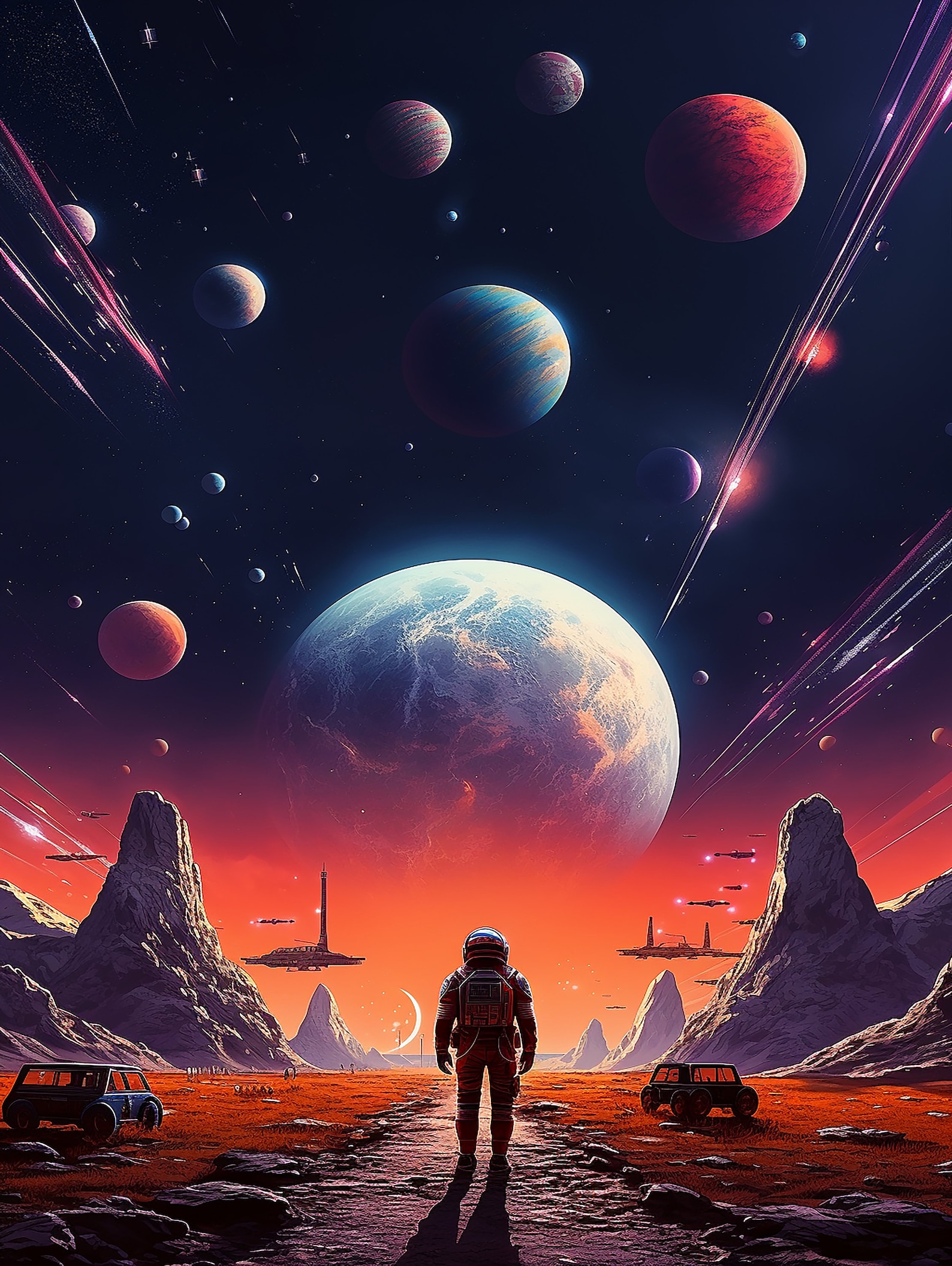 Huge Retro Sci-fi Tapestry Collection 1 | Art, Retro, Vintage, Space ...