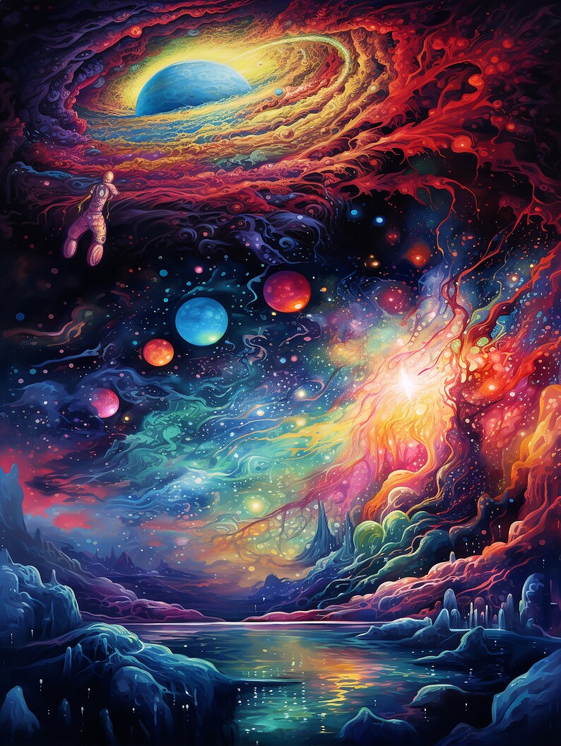 Huge Space Odyssey Tapestry Collection 1 | Art, Cosmos, Trippy, Rainbow ...